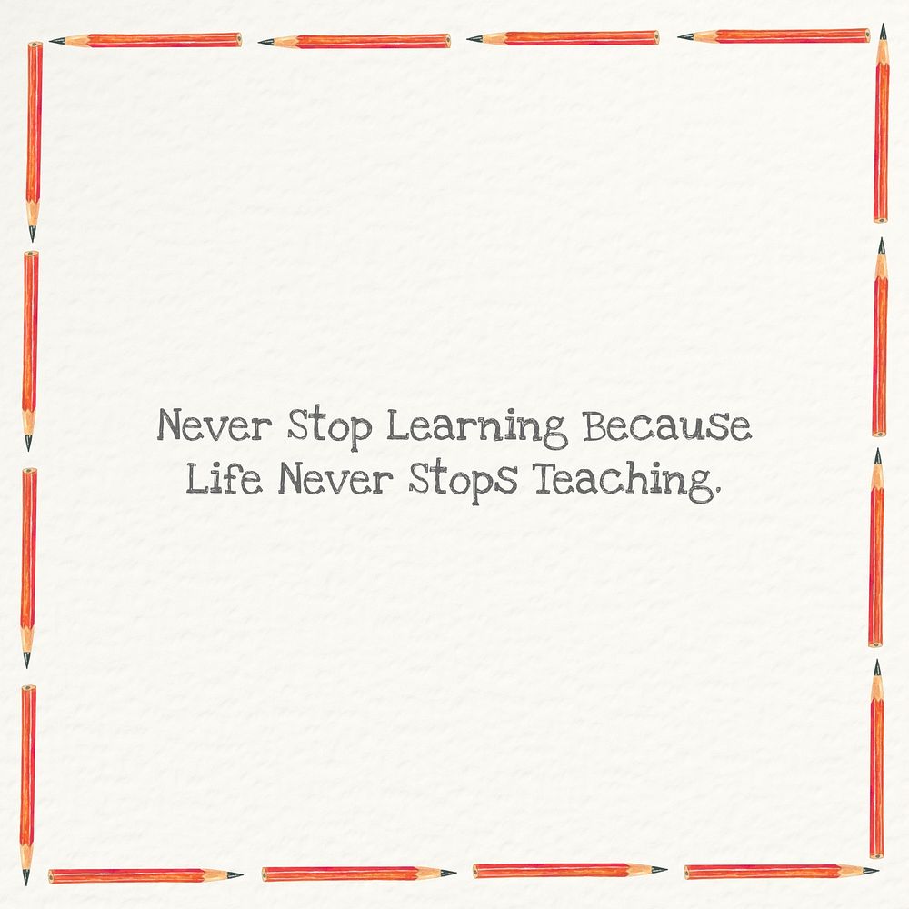 Learning quote, watercolor design Instagram | Free Photo - rawpixel