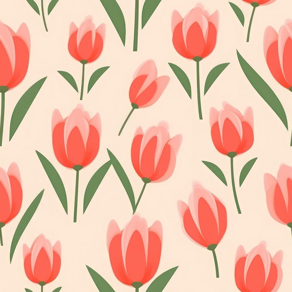 Tulip pattern flower backgrounds. | Premium Photo Illustration - rawpixel
