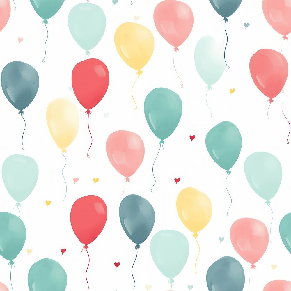 Balloons backgrounds pattern celebration | Free Photo Illustration ...