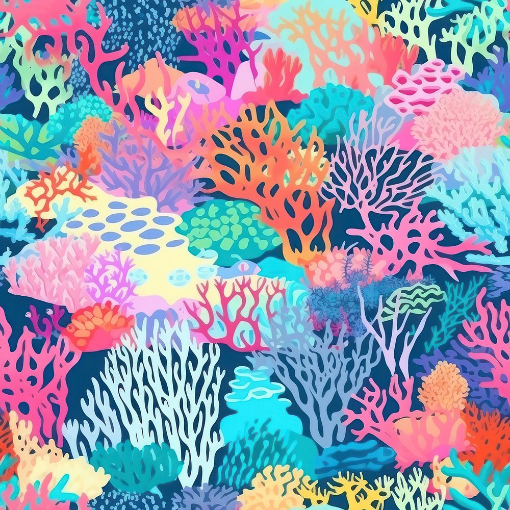 Coral reef pattern backgrounds outdoors. | Premium Photo Illustration ...