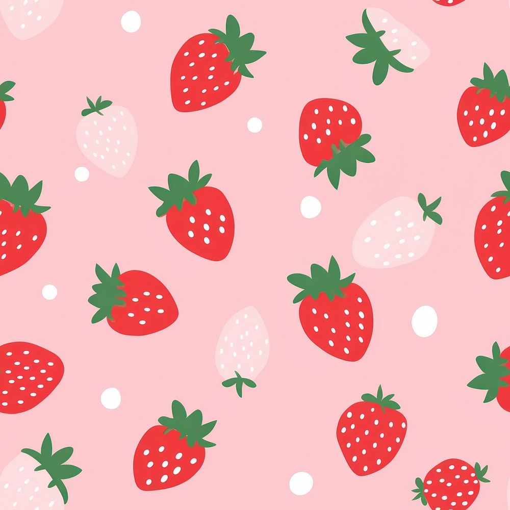 Strawberry pattern backgrounds fruit design | Premium Photo ...