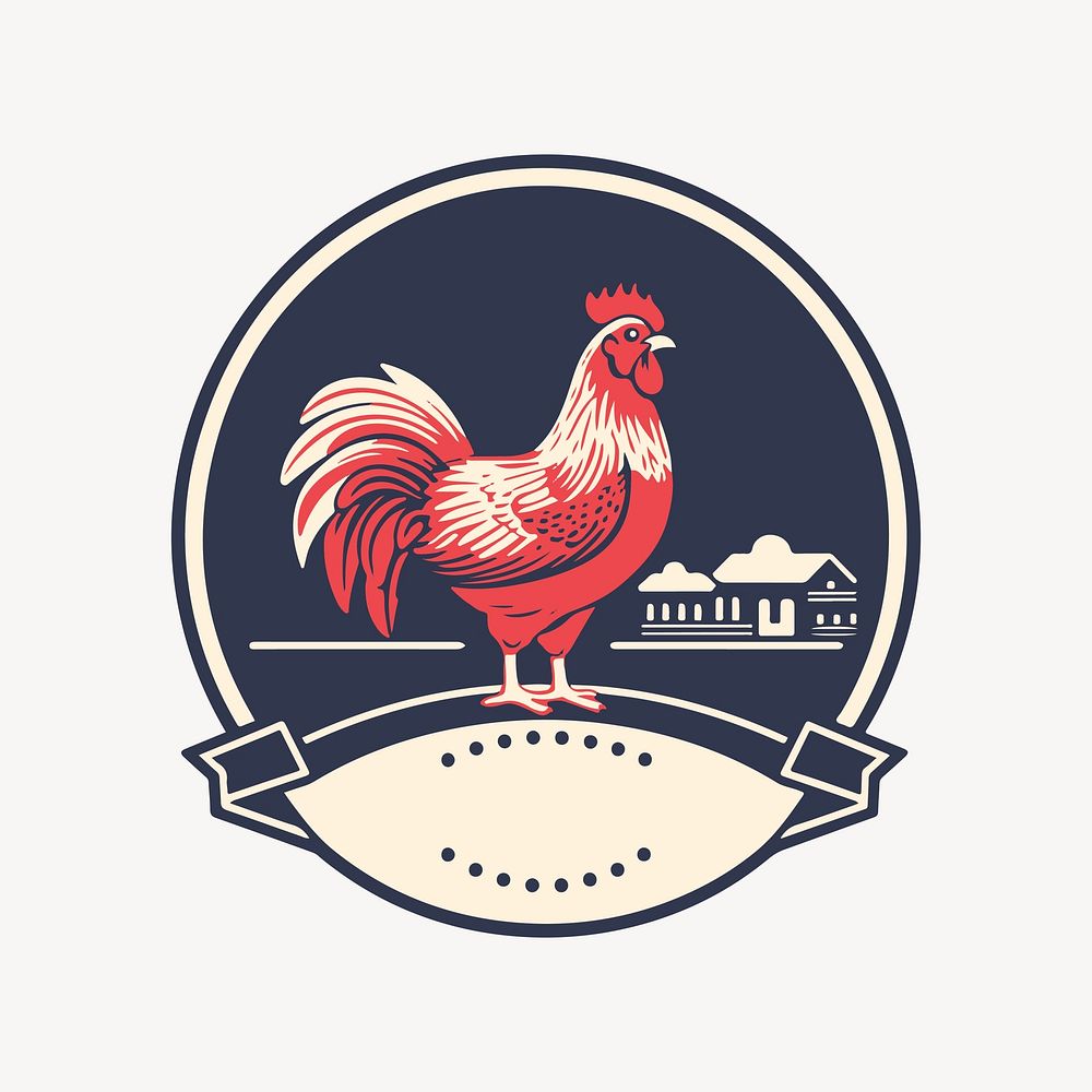 Chicken farm logo bird livestock | Free Photo Illustration - rawpixel