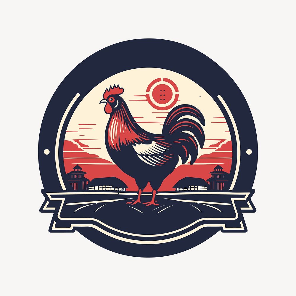 Chicken farm logo bird livestock | Free Photo Illustration - rawpixel