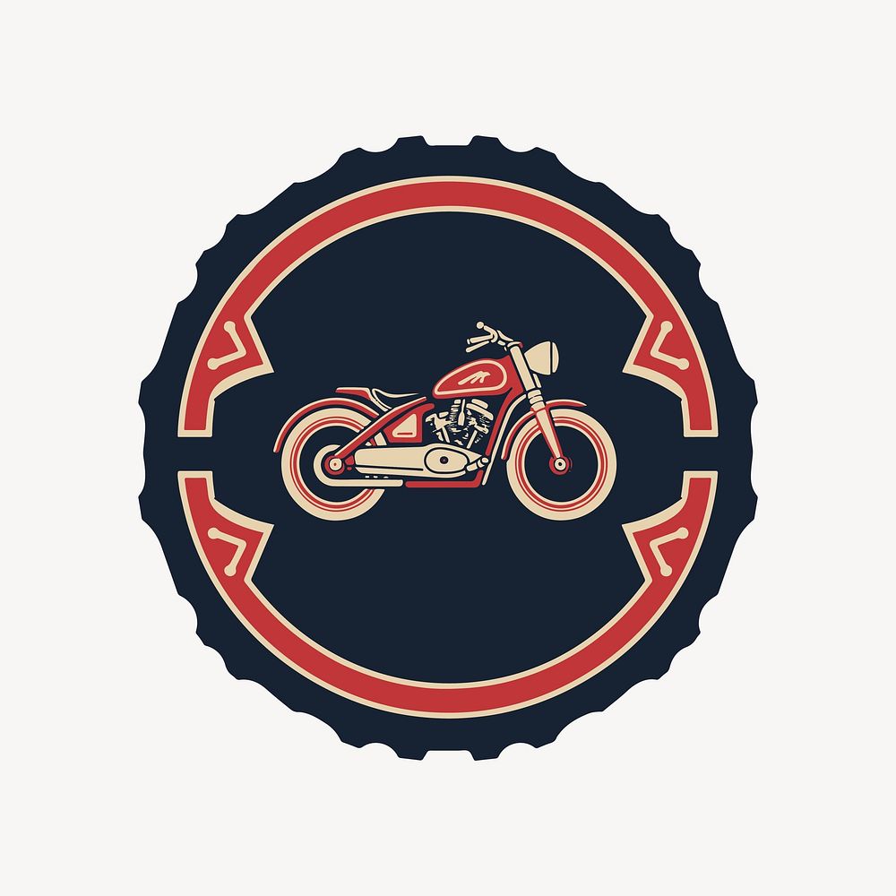 Motorcycle garage logo vehicle badge | Free Vector - rawpixel