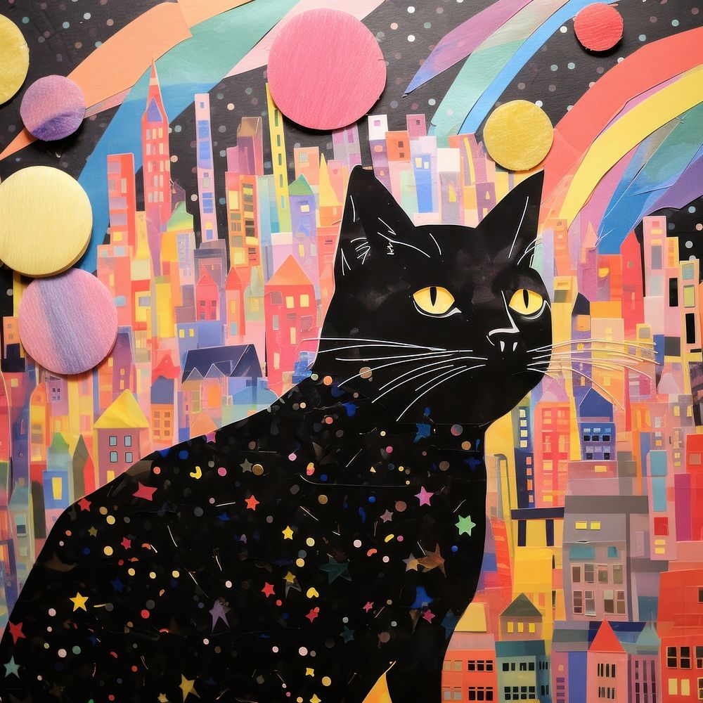 Art painting confetti collage. AI | Premium Photo Illustration - rawpixel