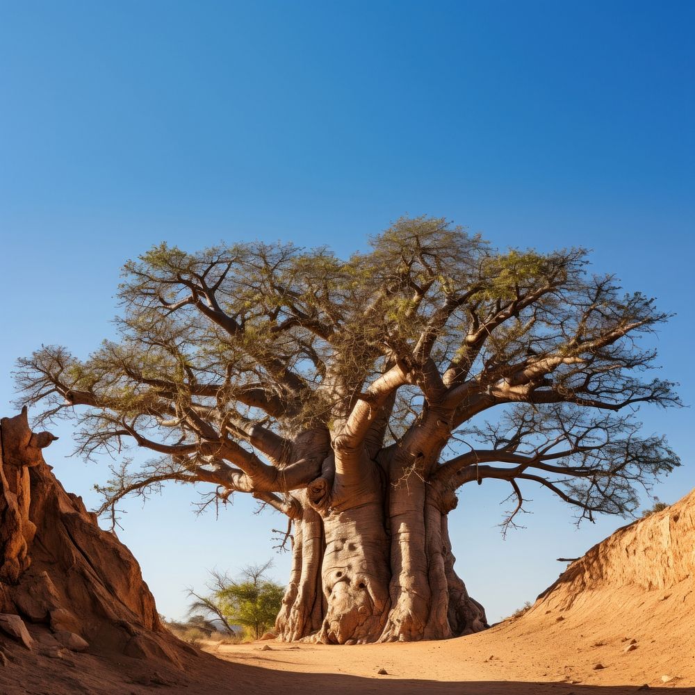 Baobab tree outdoors nature plant. | Free Photo - rawpixel