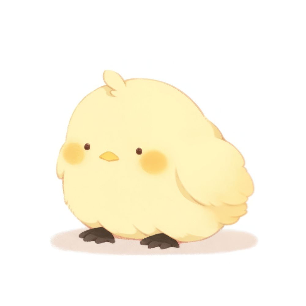 Baby chicken drawing animal mammal. | Free Photo Illustration - rawpixel