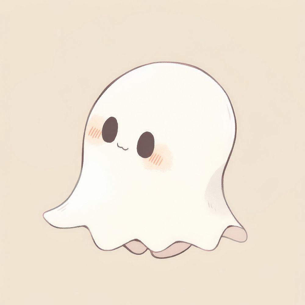 Smiling ghost drawing sketch representation. | Free Photo Illustration ...