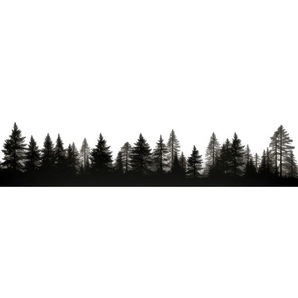 Black shadow pine trees Panorama | Free Photo Illustration - rawpixel