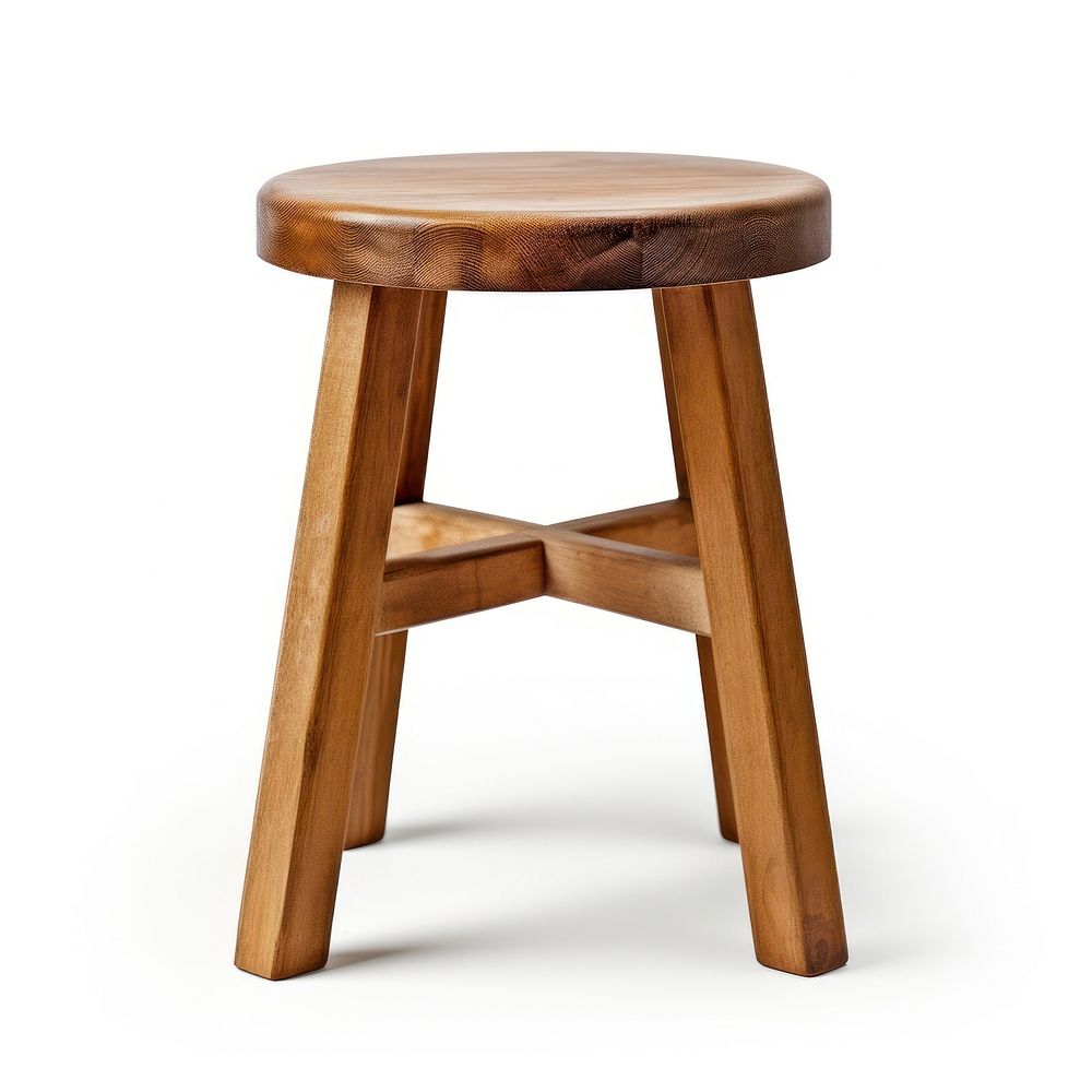 Wooden round stool chair furniture | Premium Photo - rawpixel