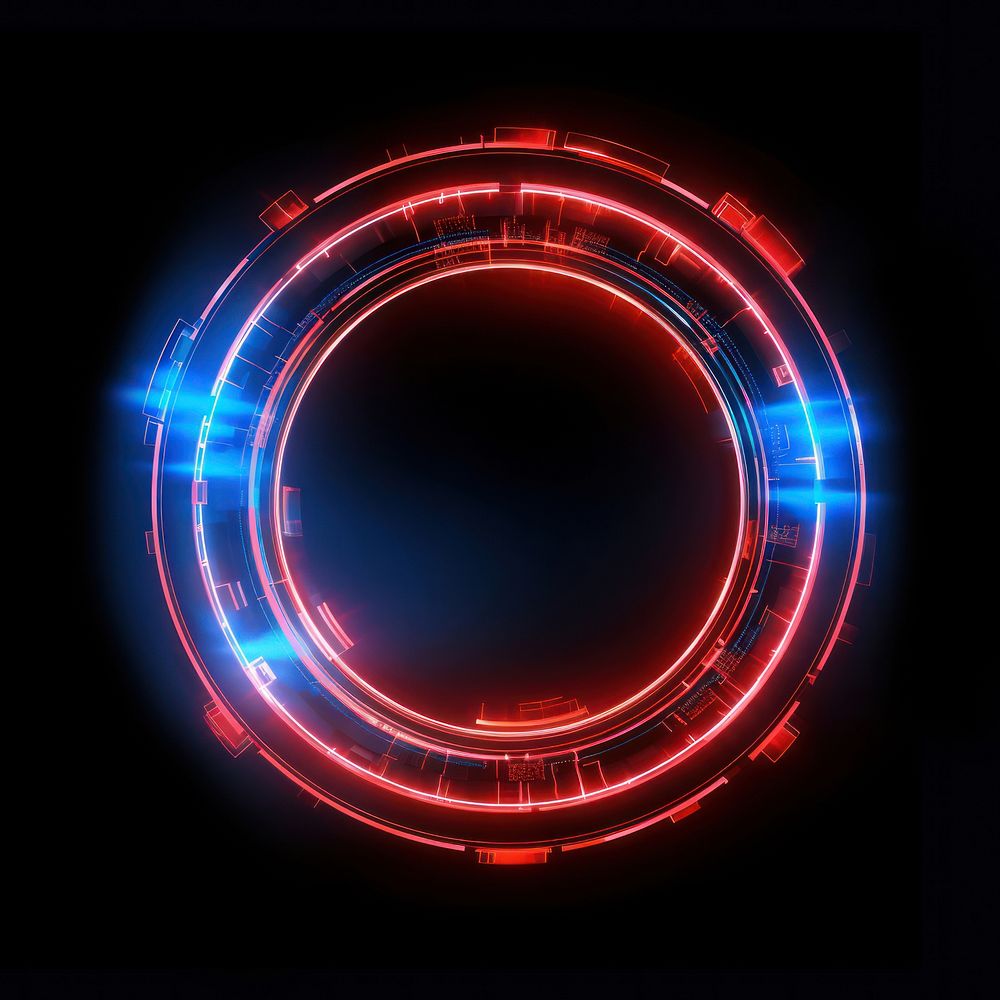 Circle shape light technology night | Free Photo Illustration - rawpixel
