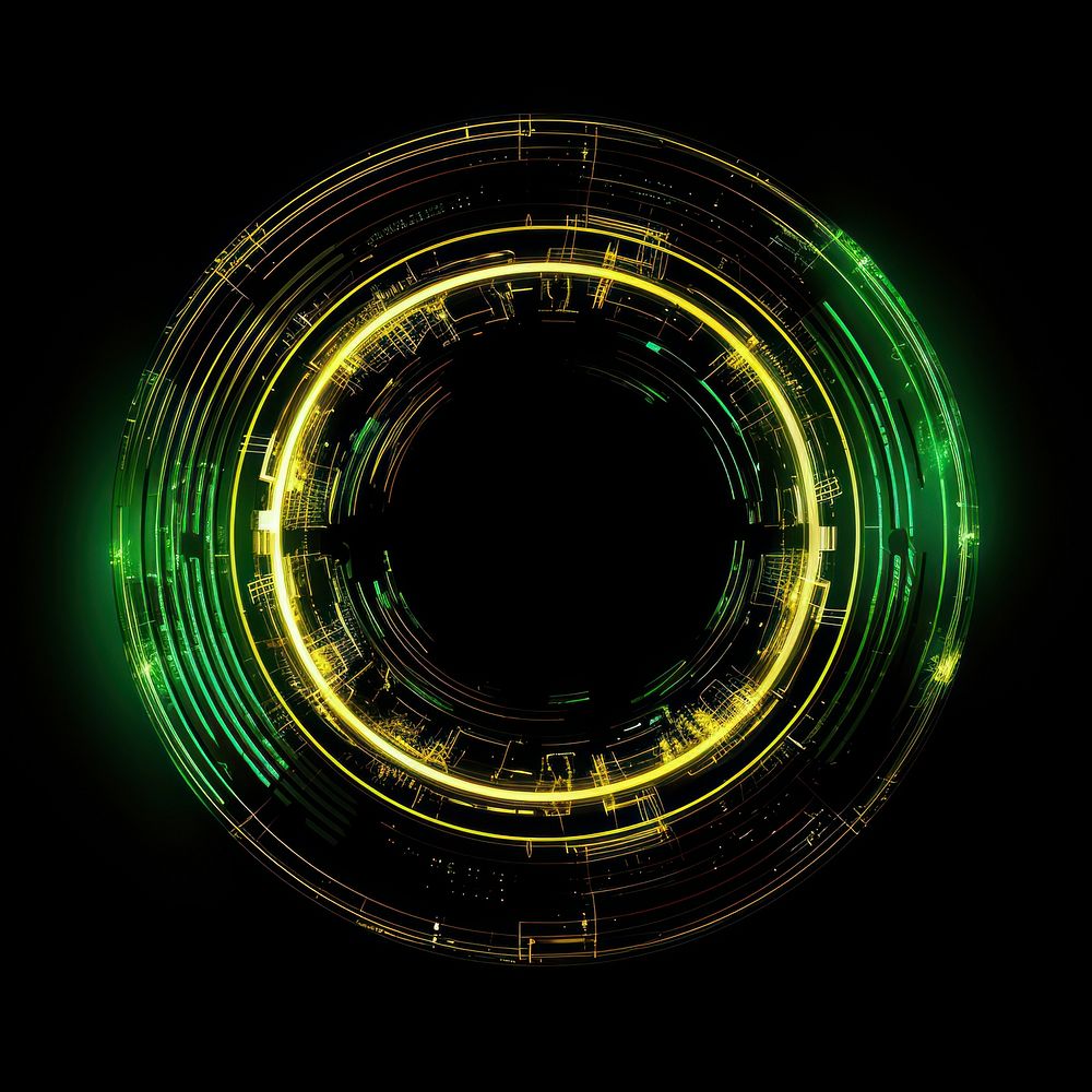 Circle shape light backgrounds technology. | Free Photo Illustration ...