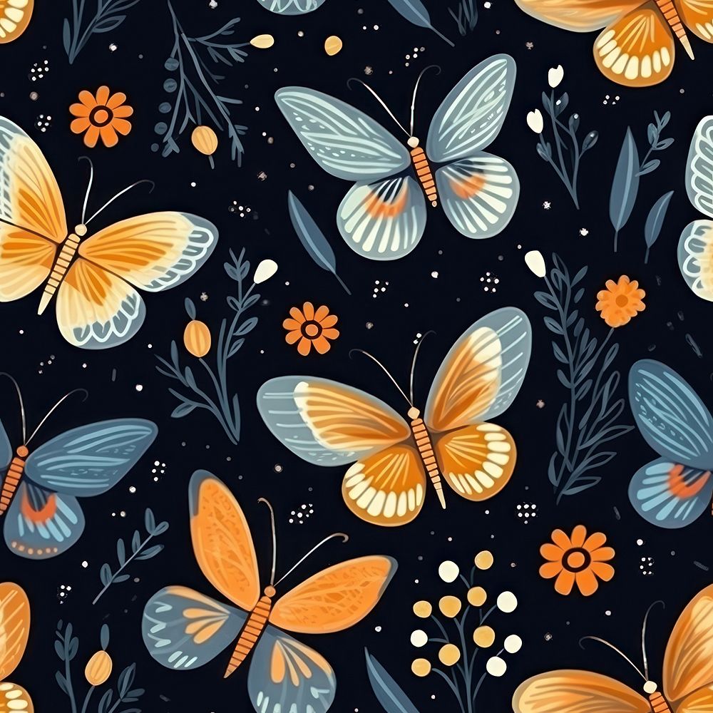 Butterfly pattern backgrounds creativity. AI | Free Photo Illustration ...