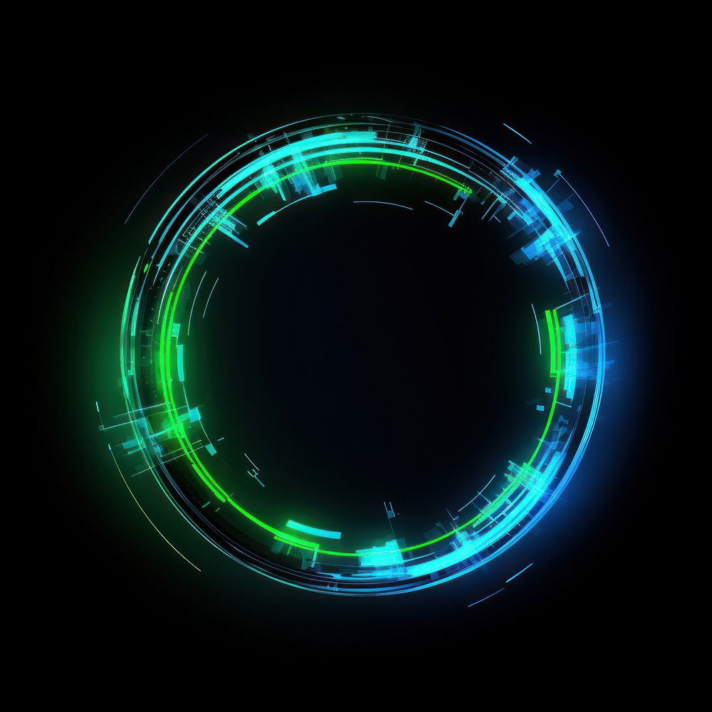 Circle abstract shape light technology | Free Photo Illustration - rawpixel