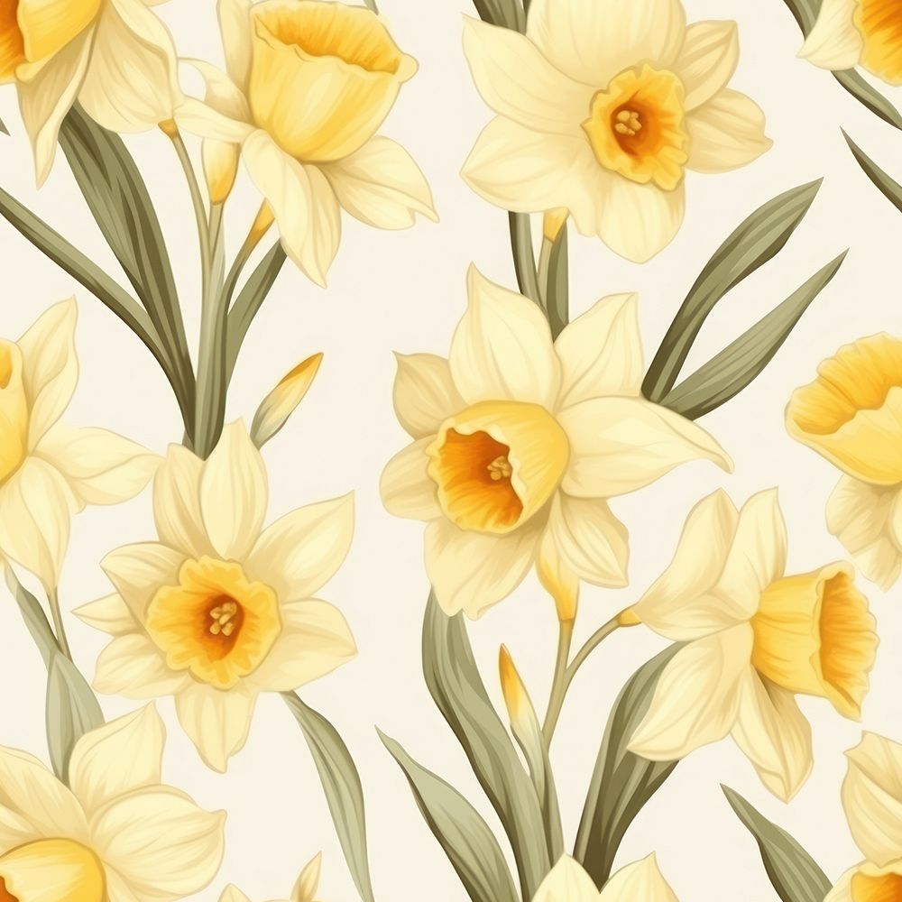 Daffodil daffodil flower backgrounds. | Free Photo Illustration - rawpixel