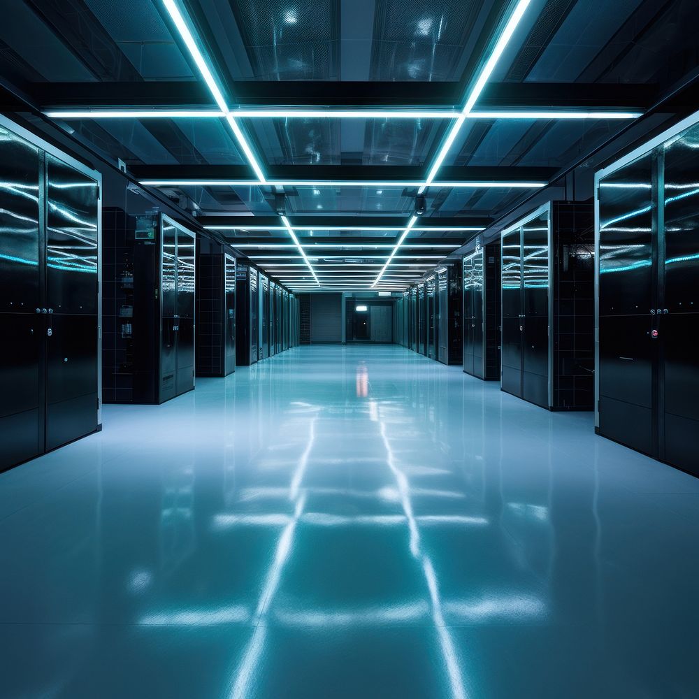 Mactchine datacenter computer lighting architecture | Free Photo - rawpixel