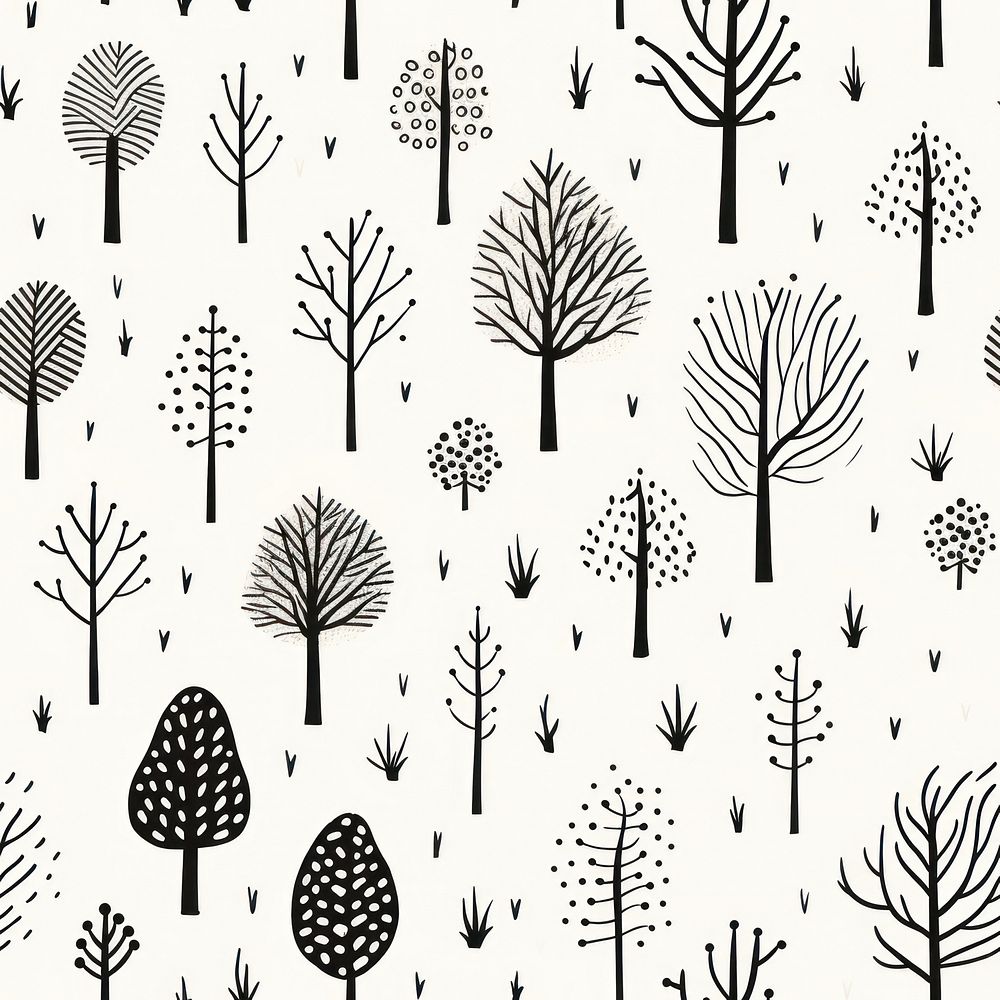 Tree pattern backgrounds . AI | Free Photo Illustration - rawpixel
