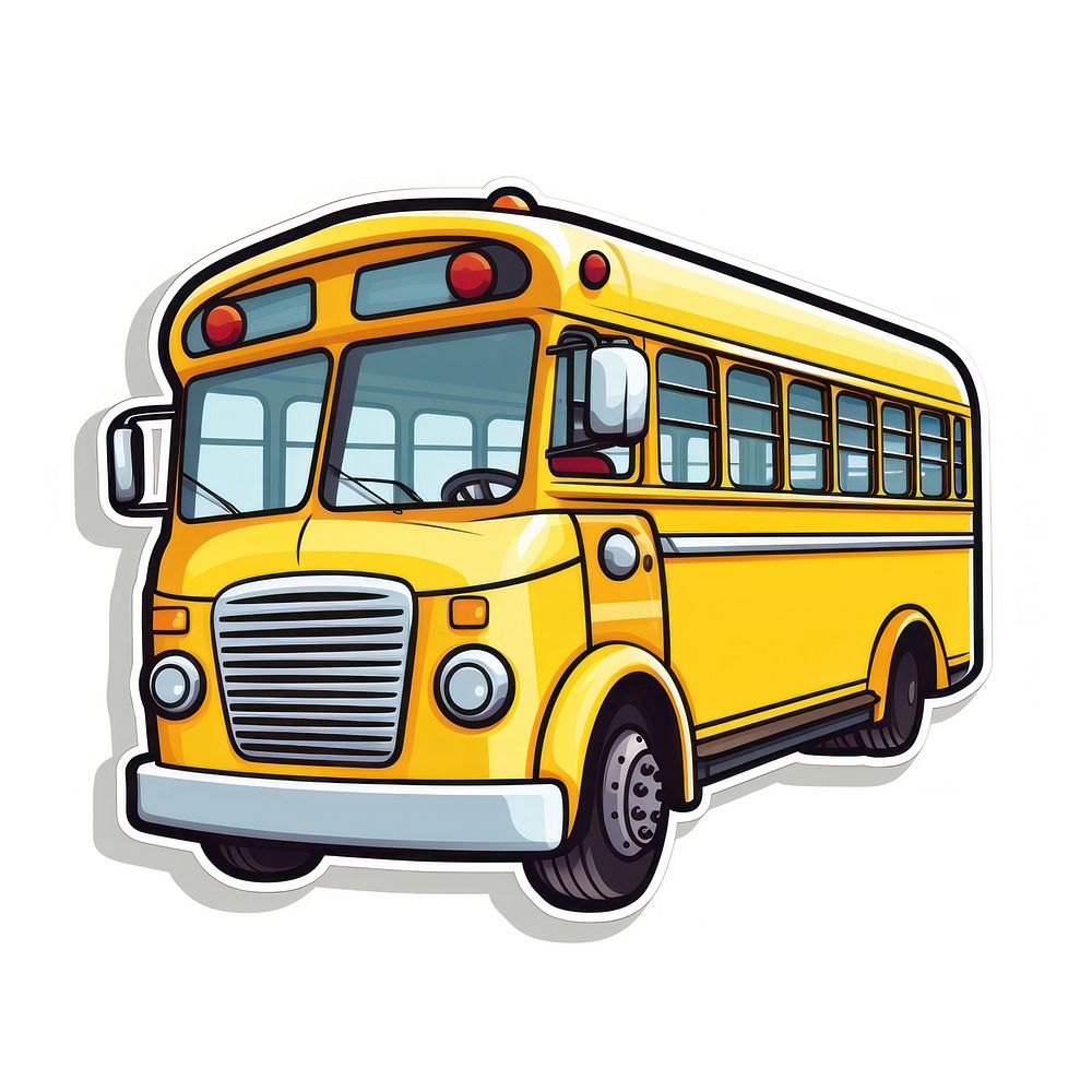 Illustration sticker bus vehicle transportation. | Free Photo ...