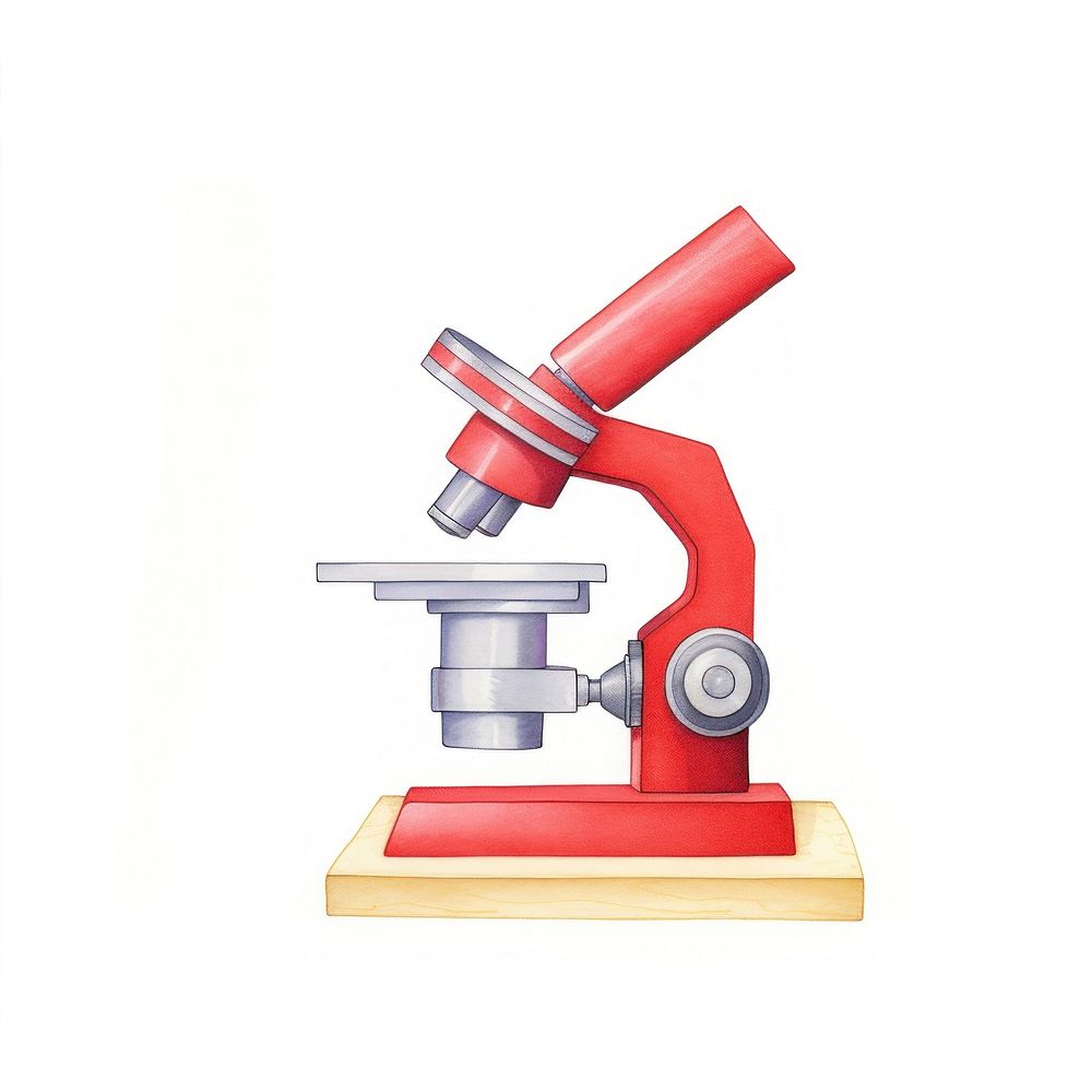 Microscope red technology equipment. AI | Free Photo Illustration ...