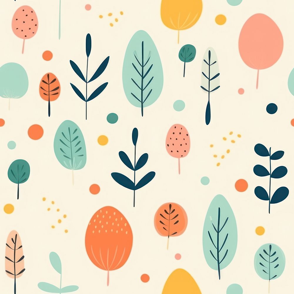 Simple plant pattern backgrounds creativity. | Premium Photo ...