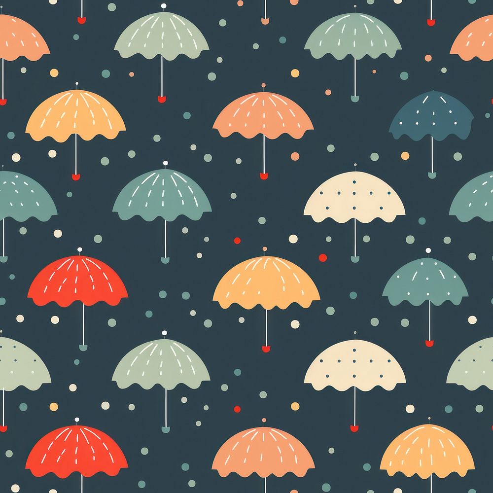 Umbrella pattern backgrounds repetition. AI | Free Photo Illustration ...