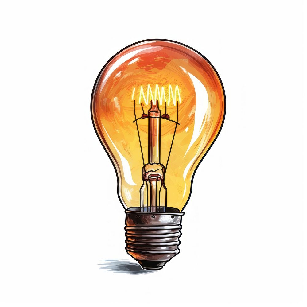 Light Bulb lightbulb white background | Free Photo Illustration - rawpixel