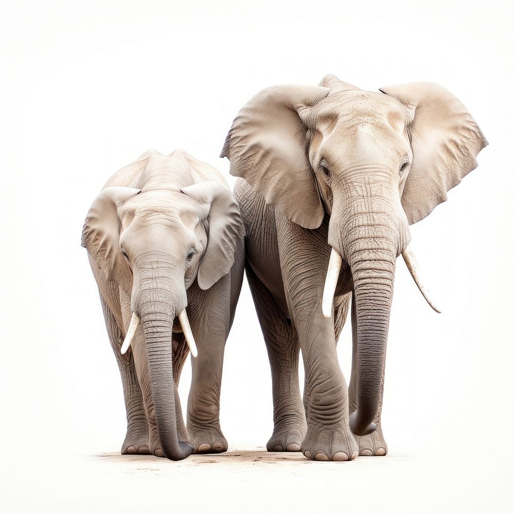 Two elephant walking wildlife animal | Free Photo - rawpixel