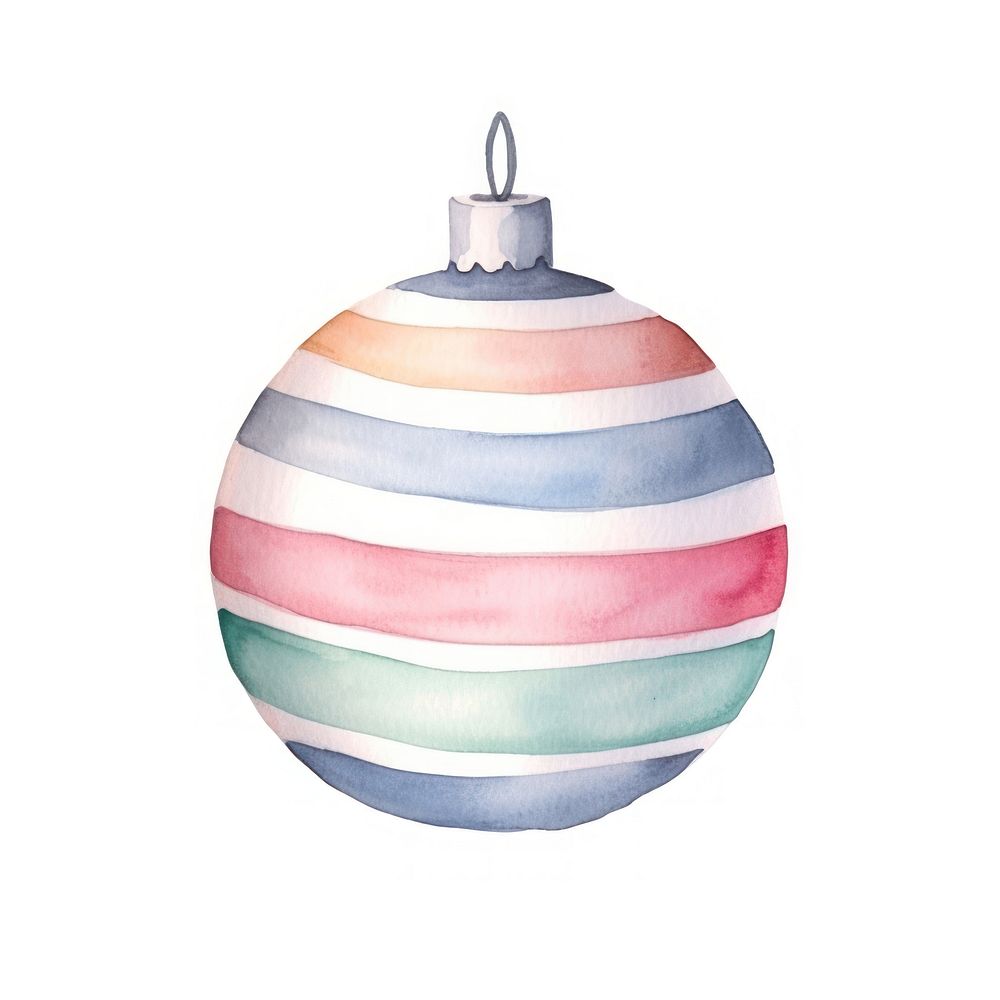 Christmas ornament bauble striped celebration | Free Photo Illustration ...