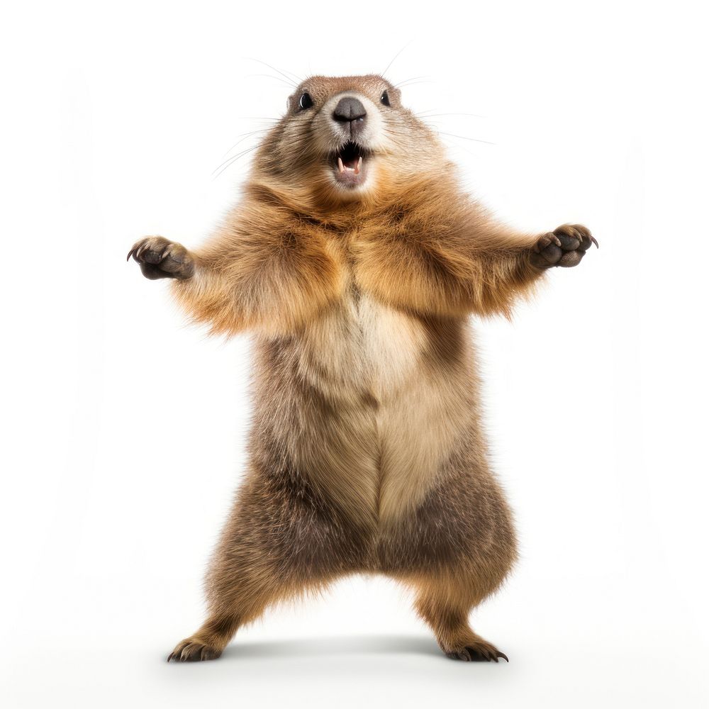 Happy smiling dancing marmot wildlife | Premium Photo - rawpixel