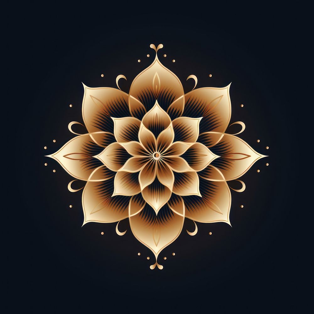 Hinduism pattern flower art | Free Photo Illustration - rawpixel