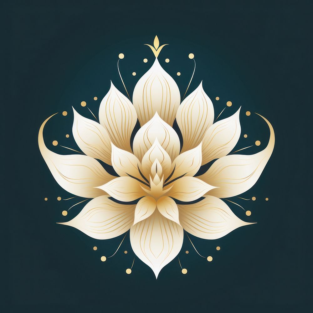 Hinduism flower pattern art. | Free Photo Illustration - rawpixel