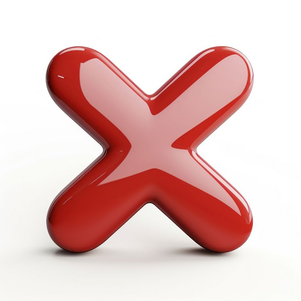 Cross sign symbol shape red. | Premium Photo Illustration - rawpixel