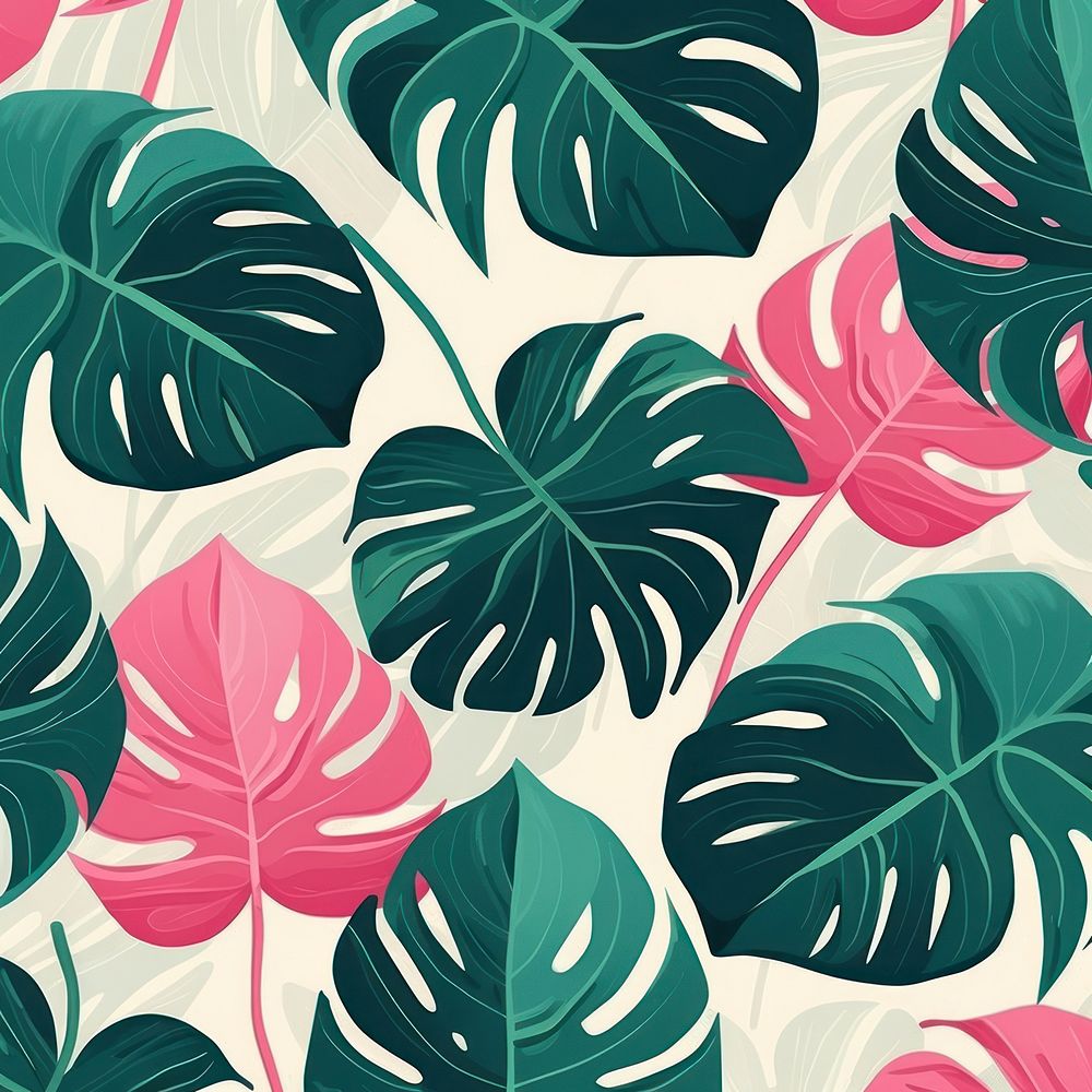 Green plam leaves pattern backgrounds | Premium Photo Illustration ...