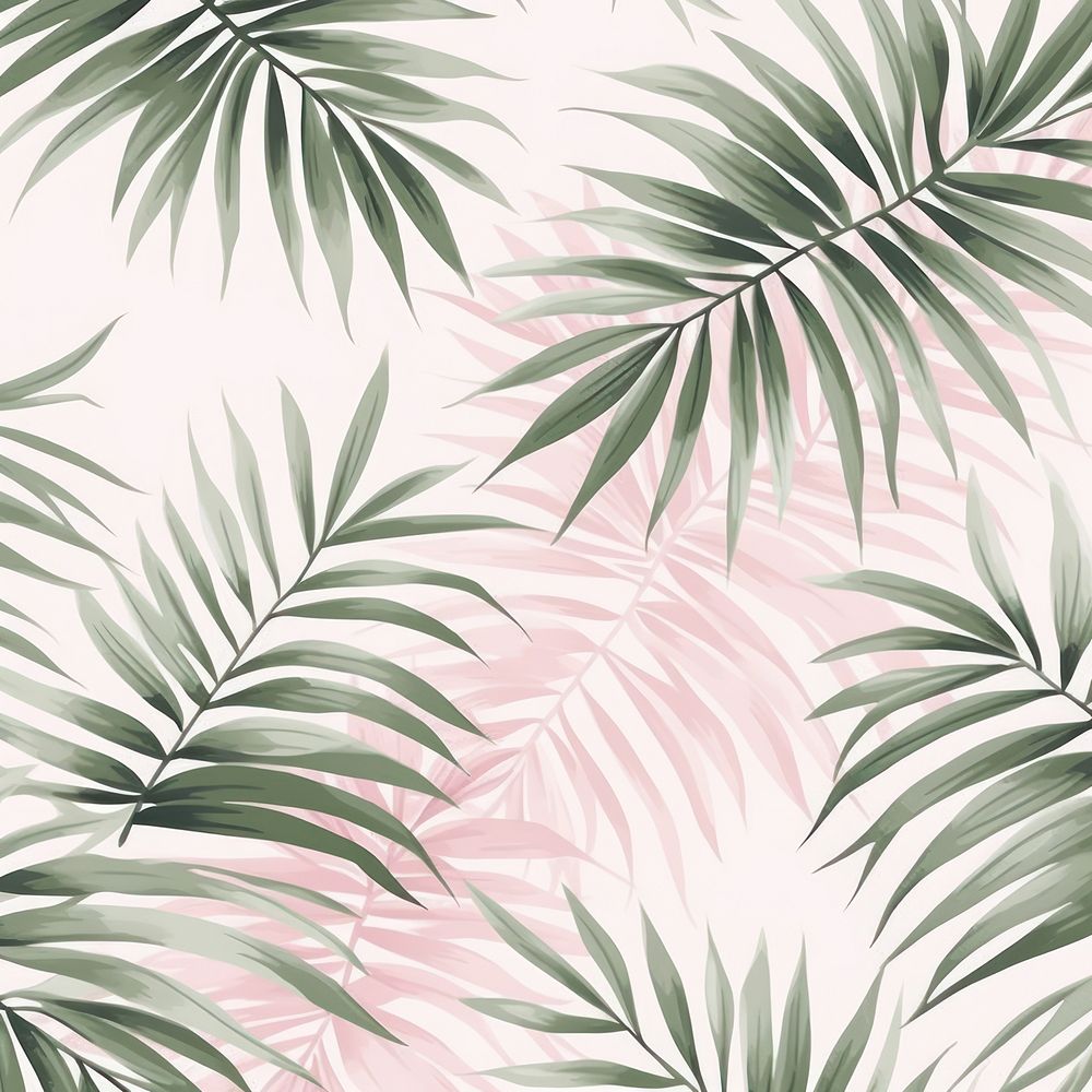 Green plam leaves pattern backgrounds | Free Photo Illustration - rawpixel