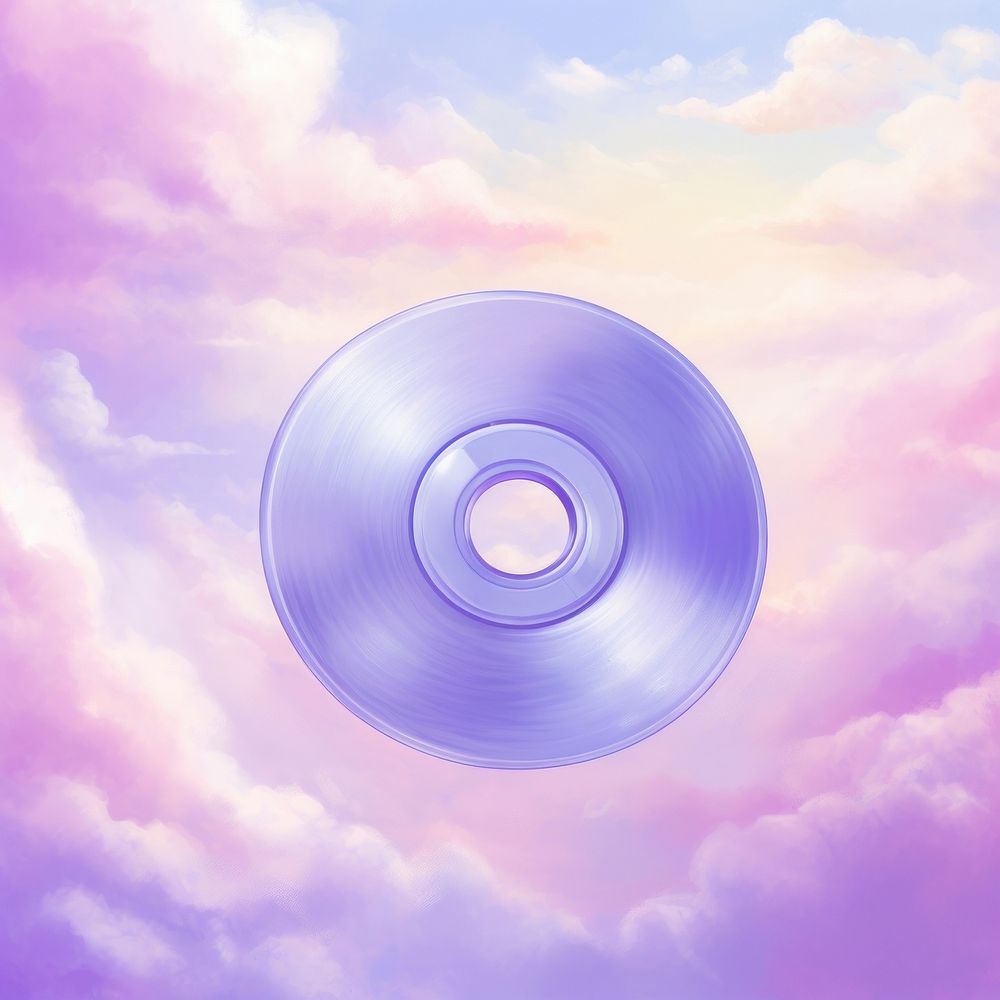 pastel purple CD cloud sky | Free Photo Illustration - rawpixel