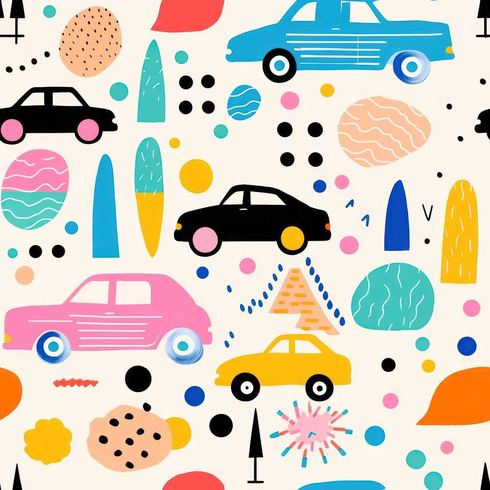 Car pattern vehicle drawing. AI | Free Photo Illustration - rawpixel