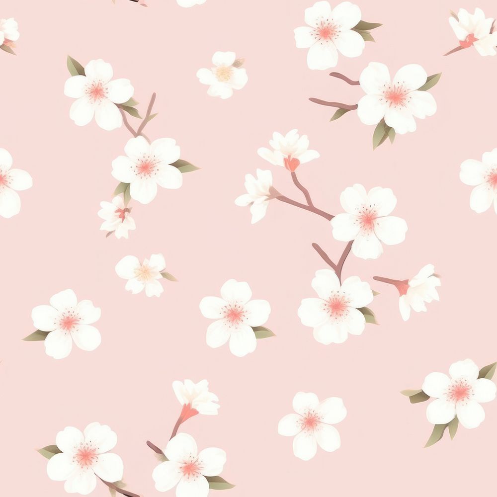 Sakura flower pattern backgrounds . | Premium Photo Illustration - rawpixel