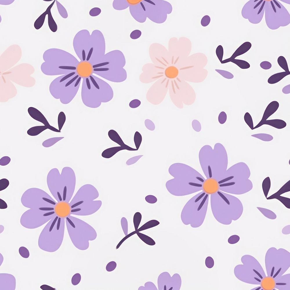 Violet flower pattern backgrounds . | Free Photo Illustration - rawpixel