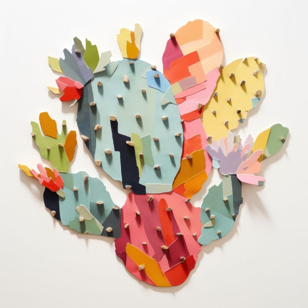 Prickly pear art collage paper. | Free Photo Illustration - rawpixel