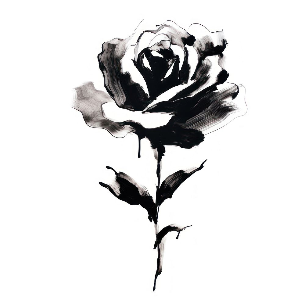 Rose drawing flower sketch. AI | Free Photo Illustration - rawpixel