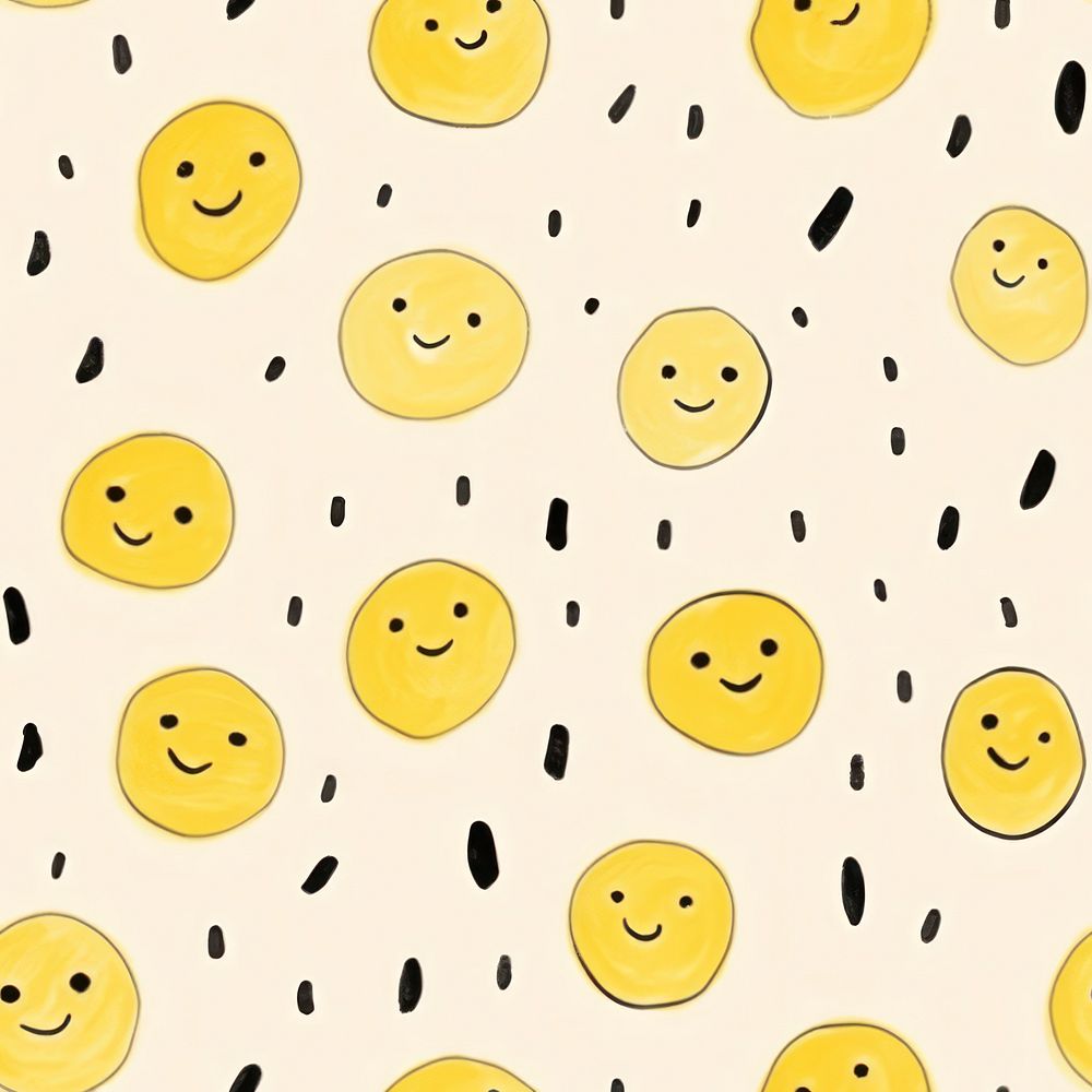 Smiley face pattern backgrounds anthropomorphic. | Free Photo ...