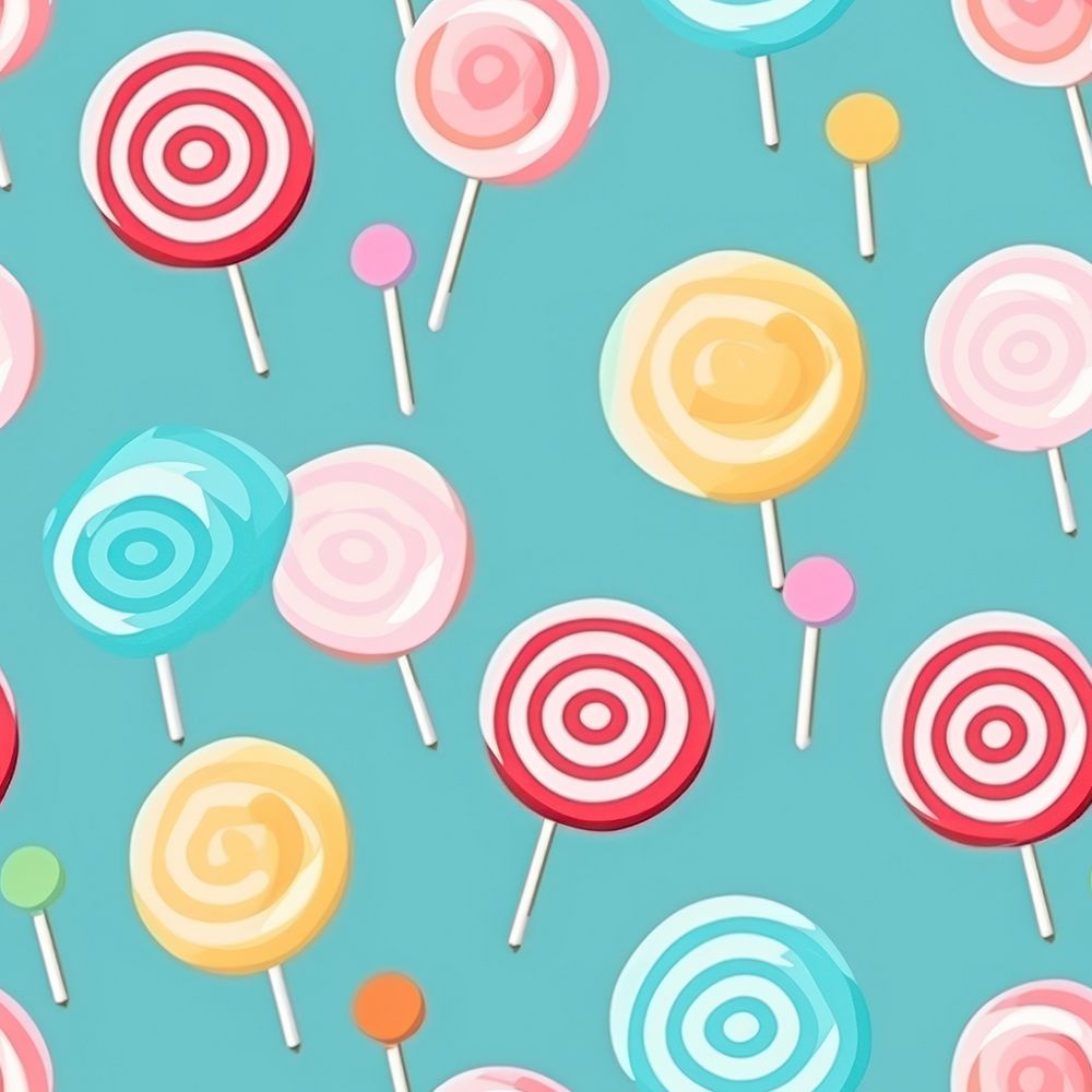Lollipop confectionery pattern candy. AI | Premium Photo Illustration ...