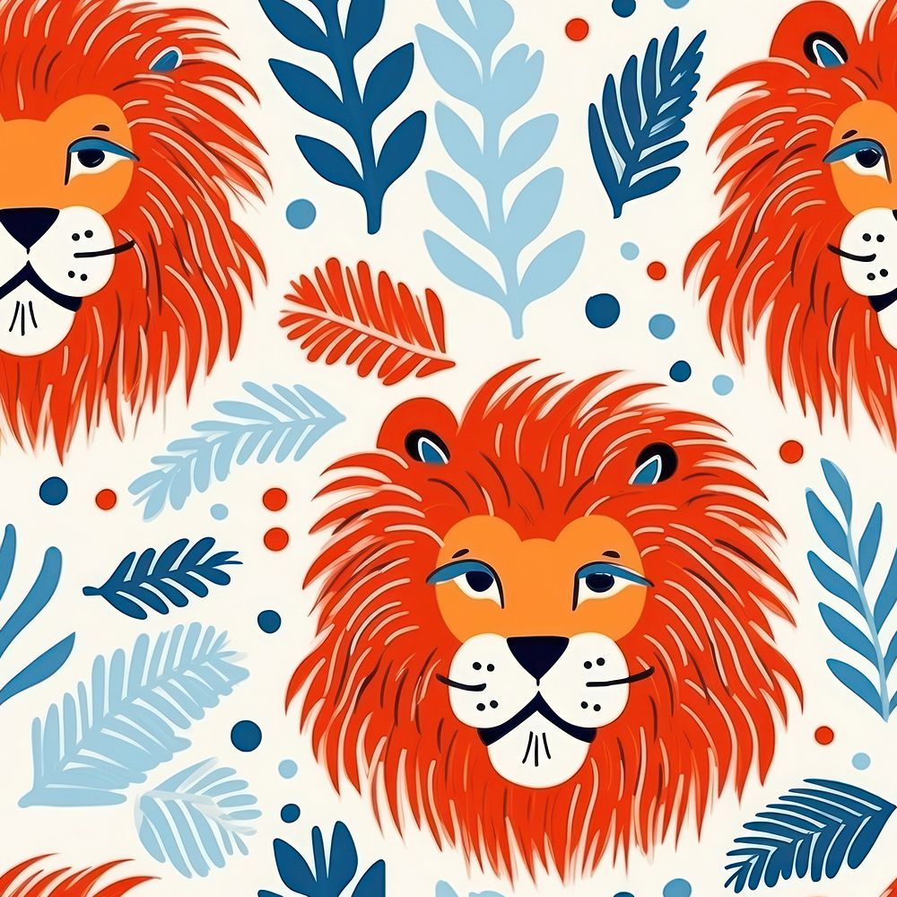 Lion pattern mammal animal. | Premium Photo Illustration - rawpixel
