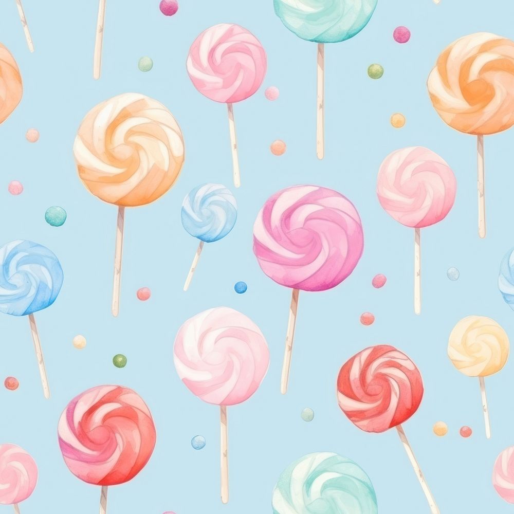 Lollipop confectionery backgrounds pattern. AI | Free Photo ...