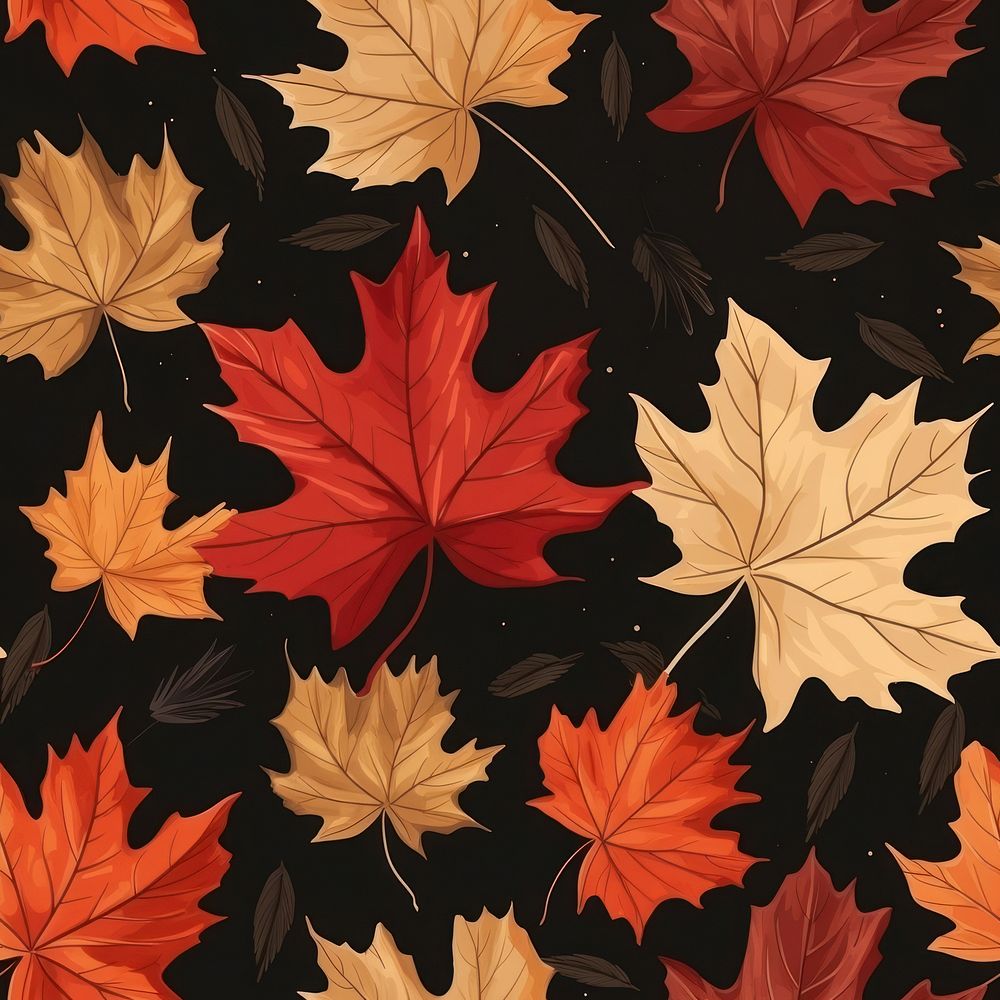 Maple leaf pattern plant tree. | Premium Photo Illustration - rawpixel