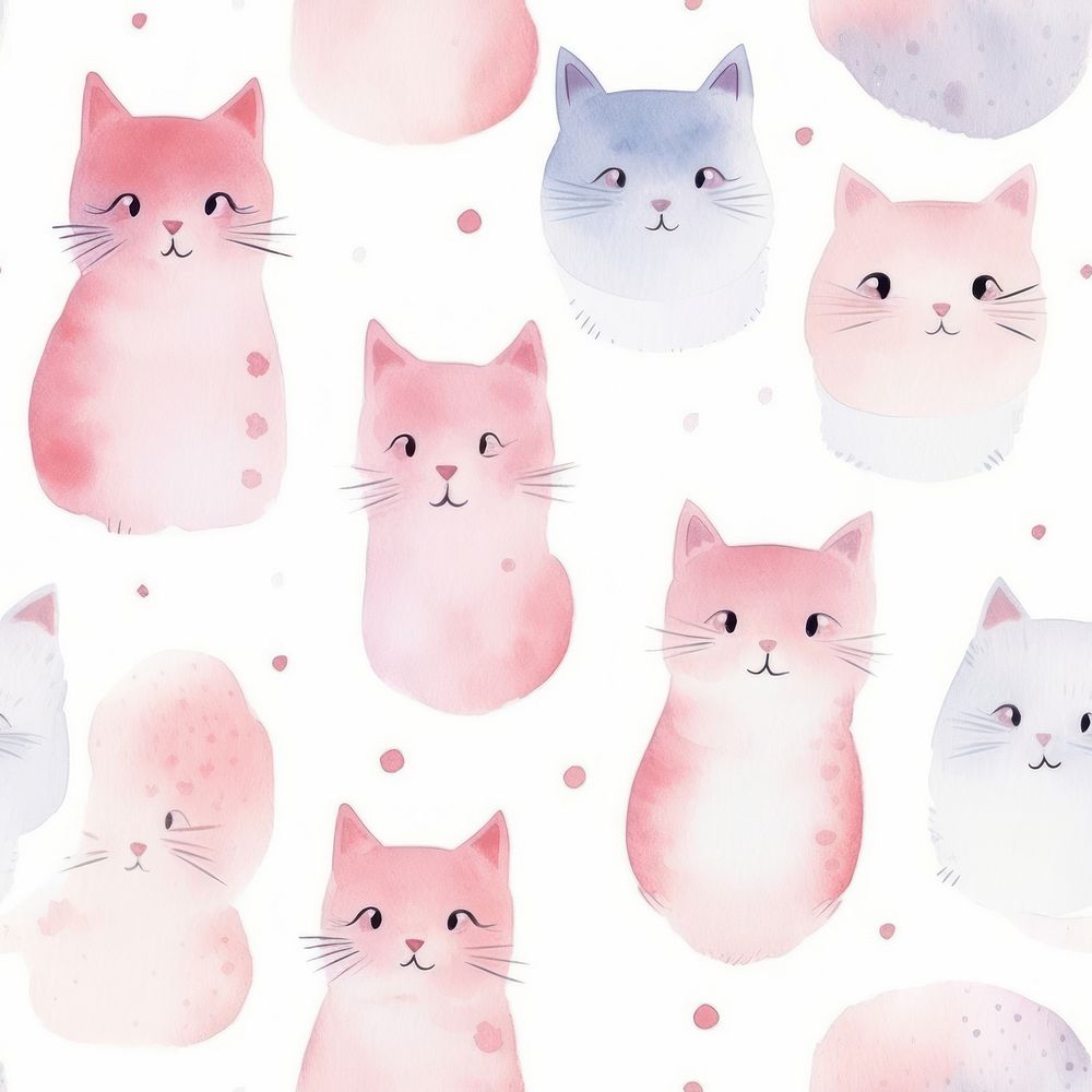 Cat animal backgrounds pattern. | Free Photo Illustration - rawpixel