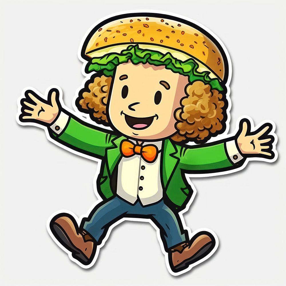 Dancing sandwich food representation hamburger. | Free Photo ...