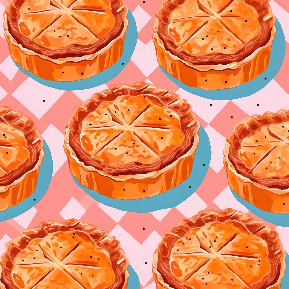 Meat pie backgrounds dessert pattern. | Free Photo Illustration - rawpixel