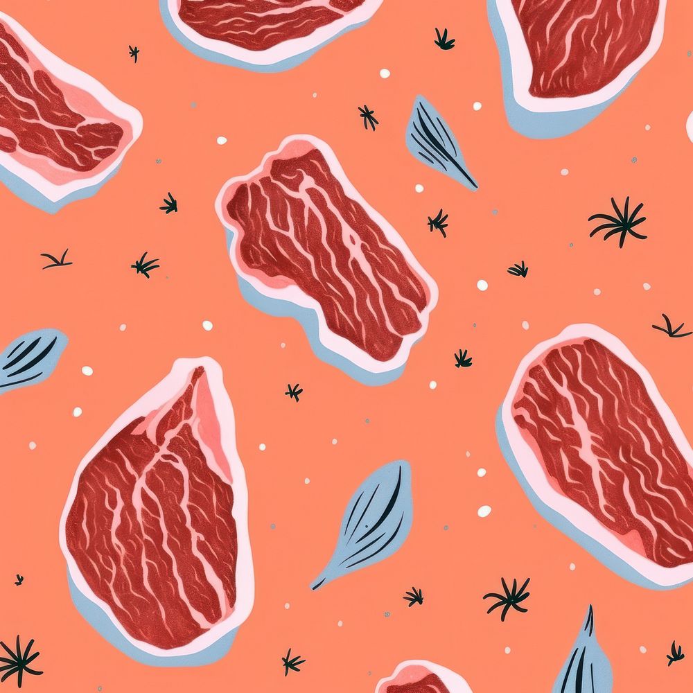Steak backgrounds pattern meat. AI | Premium Photo Illustration - rawpixel