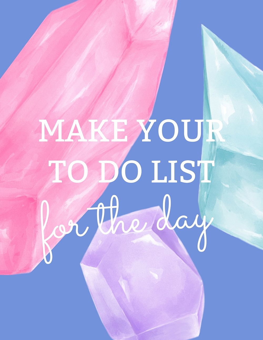 Aesthetic crystals poster template | Free Photo - rawpixel